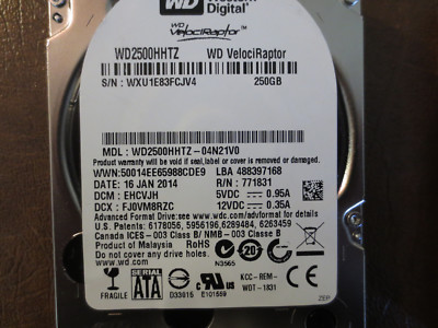 Western Digital WD2500HHTZ-04N21V0 DCM:EHCVJH 250gb 2.5" Sata HDD | eBay