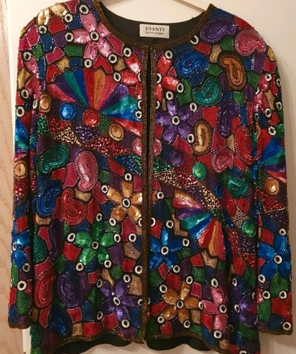 Luxus Abendjacke Peter Keppler Pailletten neu Gr.44 | eBay.de