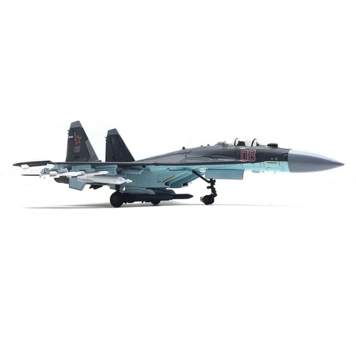 1/100 Gray Metal SU-27 Super Flanker Heavy Aircraft Model Military ...
