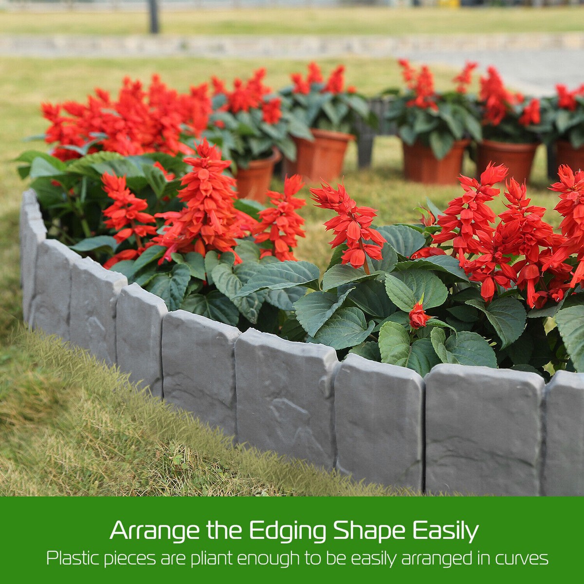 Decorative Lawn Edging Stones | Shelly Lighting