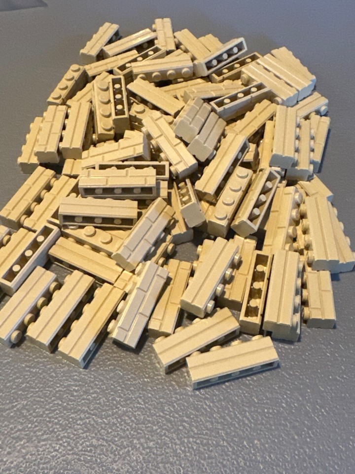**NEW** 100x Genuine LEGO 1x4 Masonry Bricks - Tan - Piece 15533 | eBay