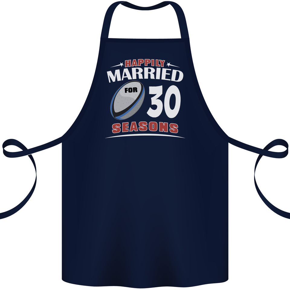 30 Year Wedding Anniversary 30th Rugby Cotton Apron 100% Organic | eBay