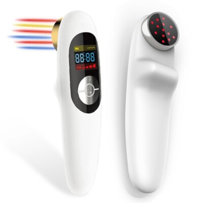 808nm+650nm Handheld Cold Laser 3 Colors Light Therapy LLLT Pain Relief ...