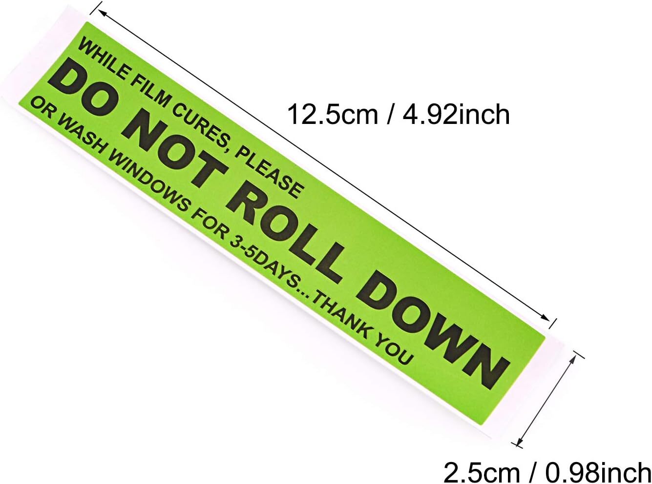 200 Pcs "DO NOT ROLL DOWN" Warning Label Stickers Tapes ,Car Window ...