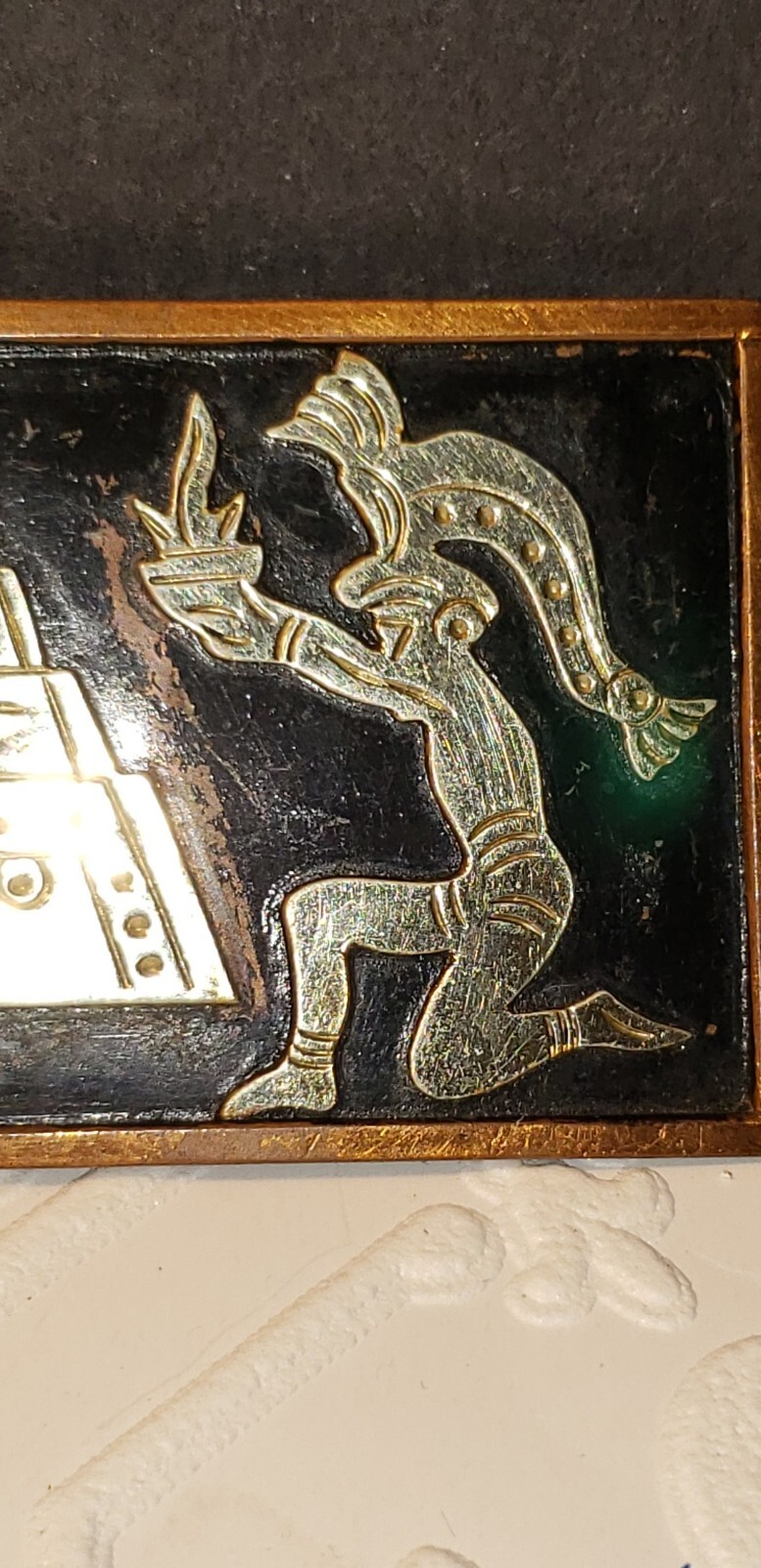 VINTAGE COPPER 1970s AZTEC TEMPLE MAYAN SOUTHWESTERN … - Gem