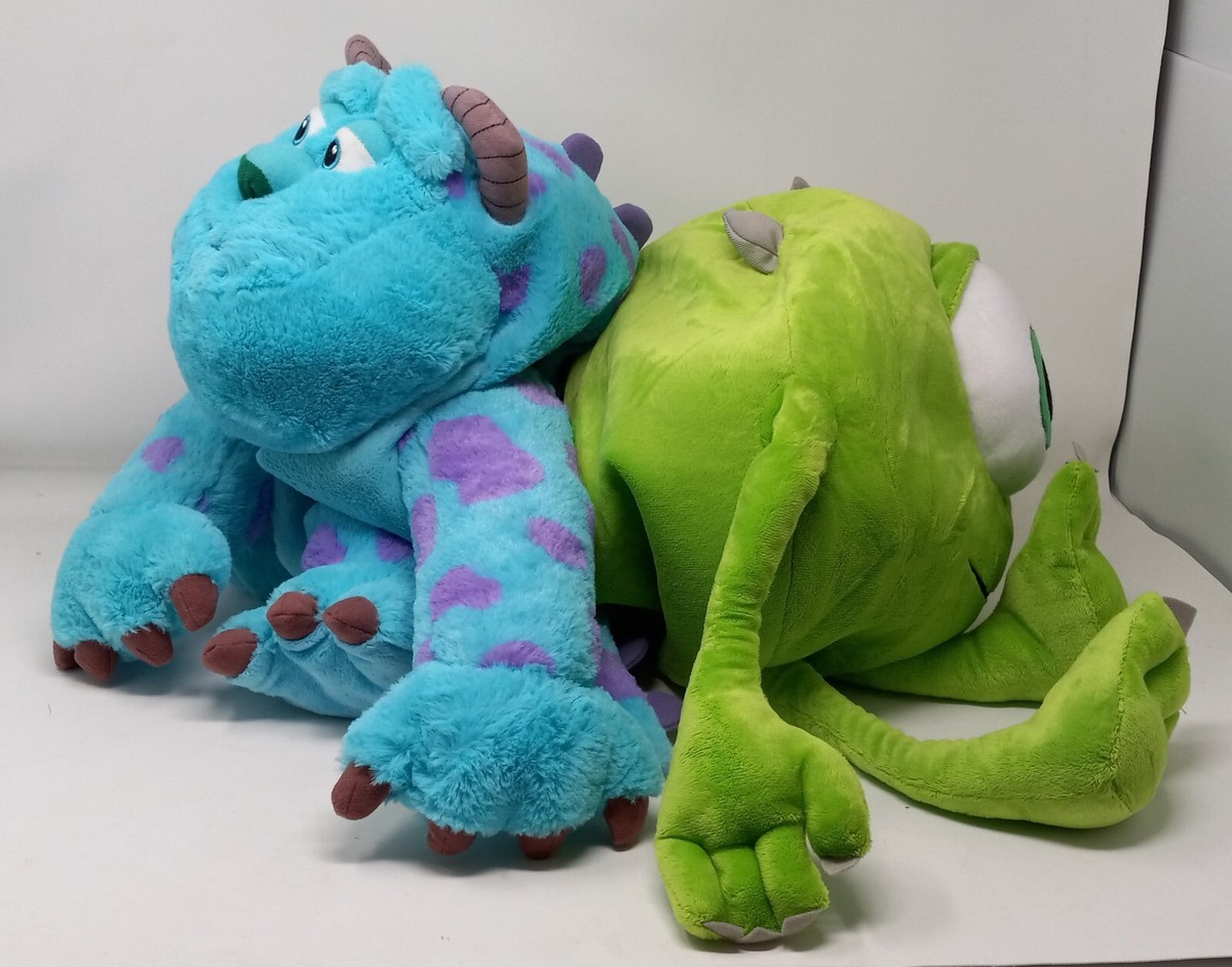 Disney Parks Monsters Inc Mike Sulley Flip Pillow Plush New With Tag