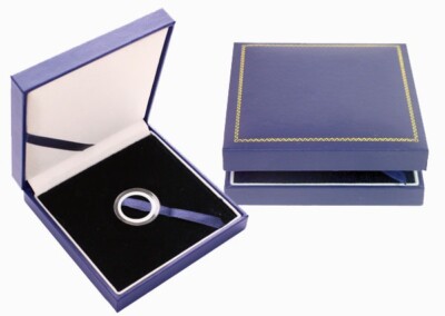 Blue Leatherette Box For A Size Airtite Capsule Single Presentation ...