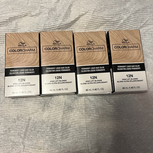 Wella ColorCharm Permanent Liquid Hair Color 12N High Lift Blonde 42 mL ...