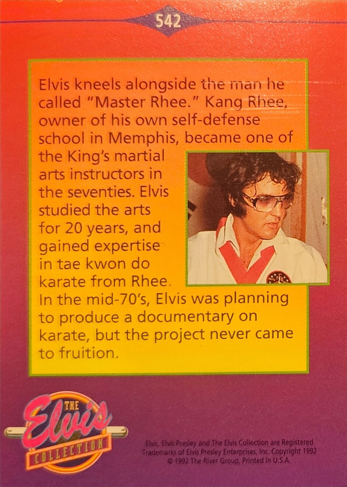 Elvis Presley Kang Rhee Wallet Photo & Trading Card | eBay