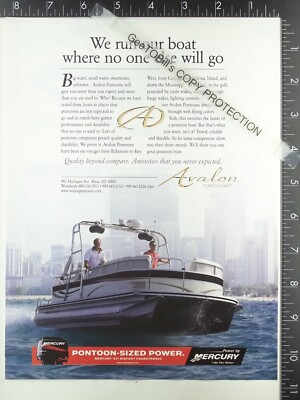 2006 ADVERTISING for Avalon pontoon boat | eBay
