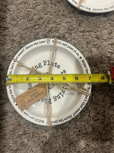 The Giving Plate “Share The Love” 7” Ceramic Plates Lot Of 6 NWT | eBay