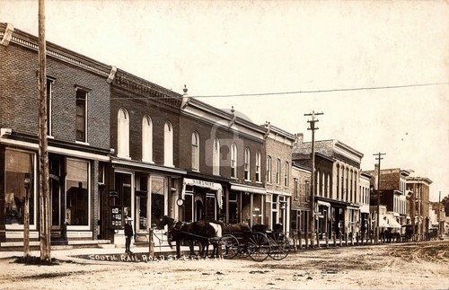 Lena IL Illinois Stephenson County Railroad Street RPPC Photo Postcard ...