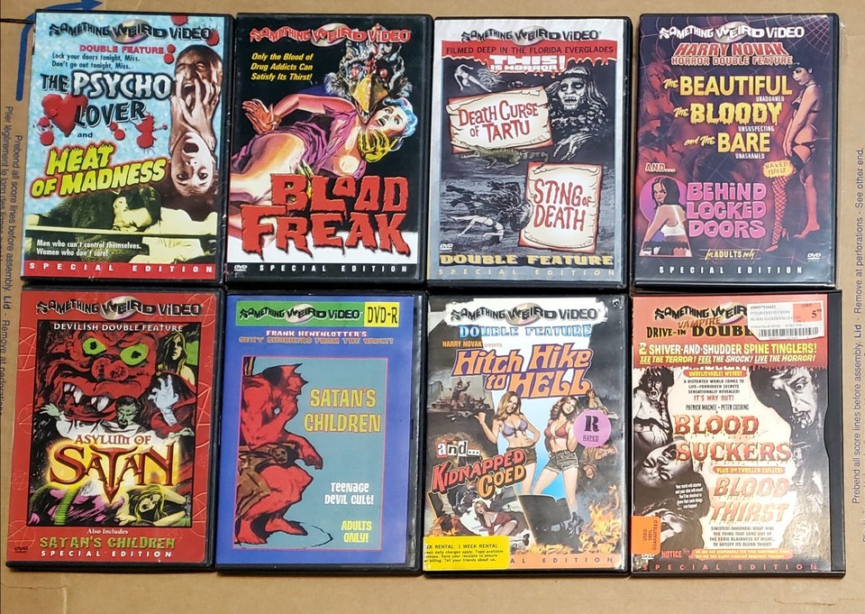 Lot Of 16 Something Weird Video DVDs (SWV) * Rare OOP Some are quite ...