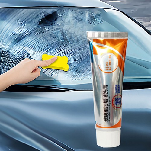 1set Car Windshield Oil Film Cleaner Glass Heavy Dirt Cleaning Cream w ...
