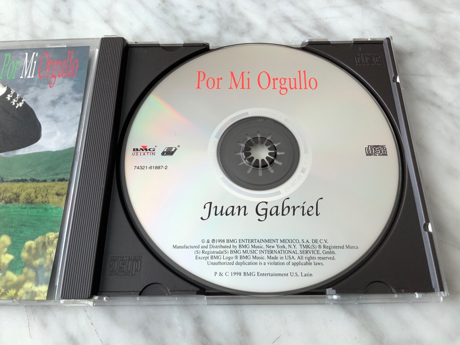 Juan Gabriel Por Mi Orgullo CD Orig. 1998 Ariola Por Mi Orgullo, Yo Me ...