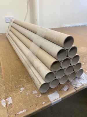 Long cardboard posting tubes 15 heavy duty poster tube length 1380mm ...