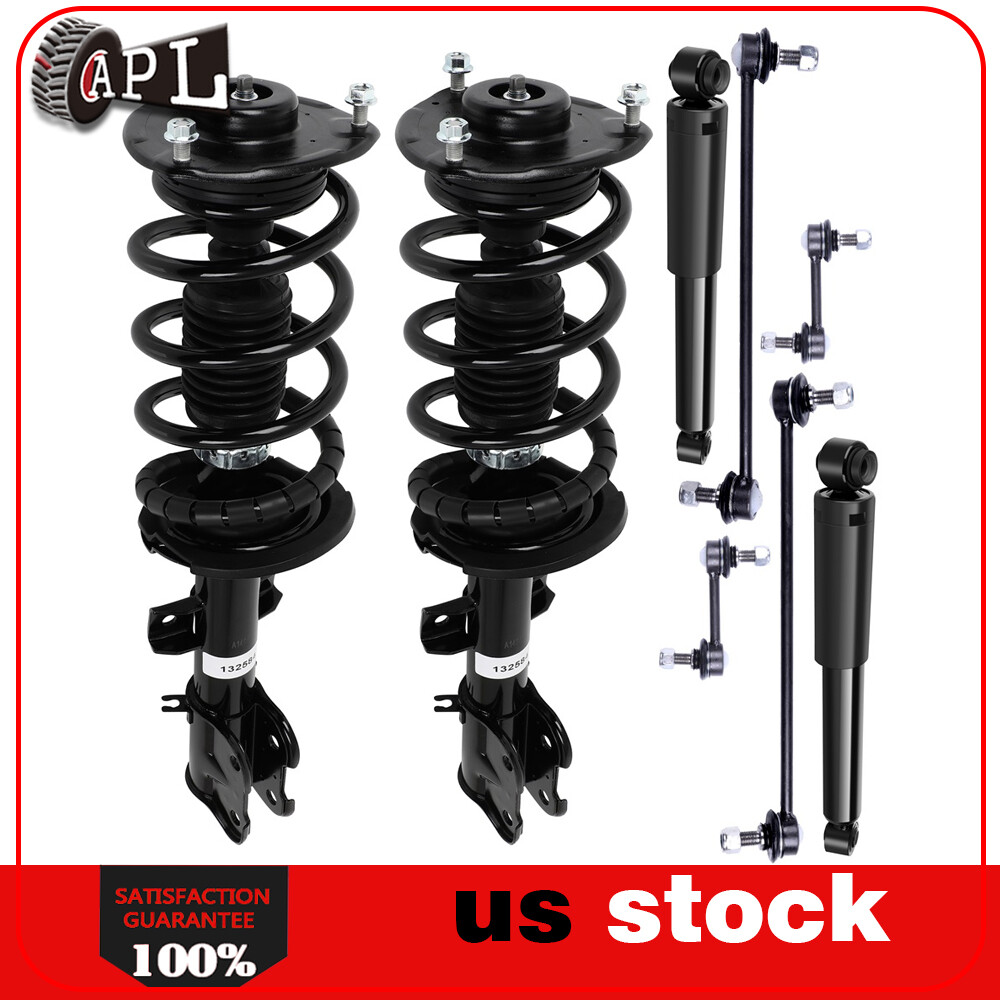 Front Struts Rear Shock Absorbers Sway Bars Kit Fits 2011 2012 2013 Kia ...