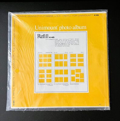Unimount Photo Album 5 Refill Sheets K45 + Posts Magnetic C.R. Gibson ...