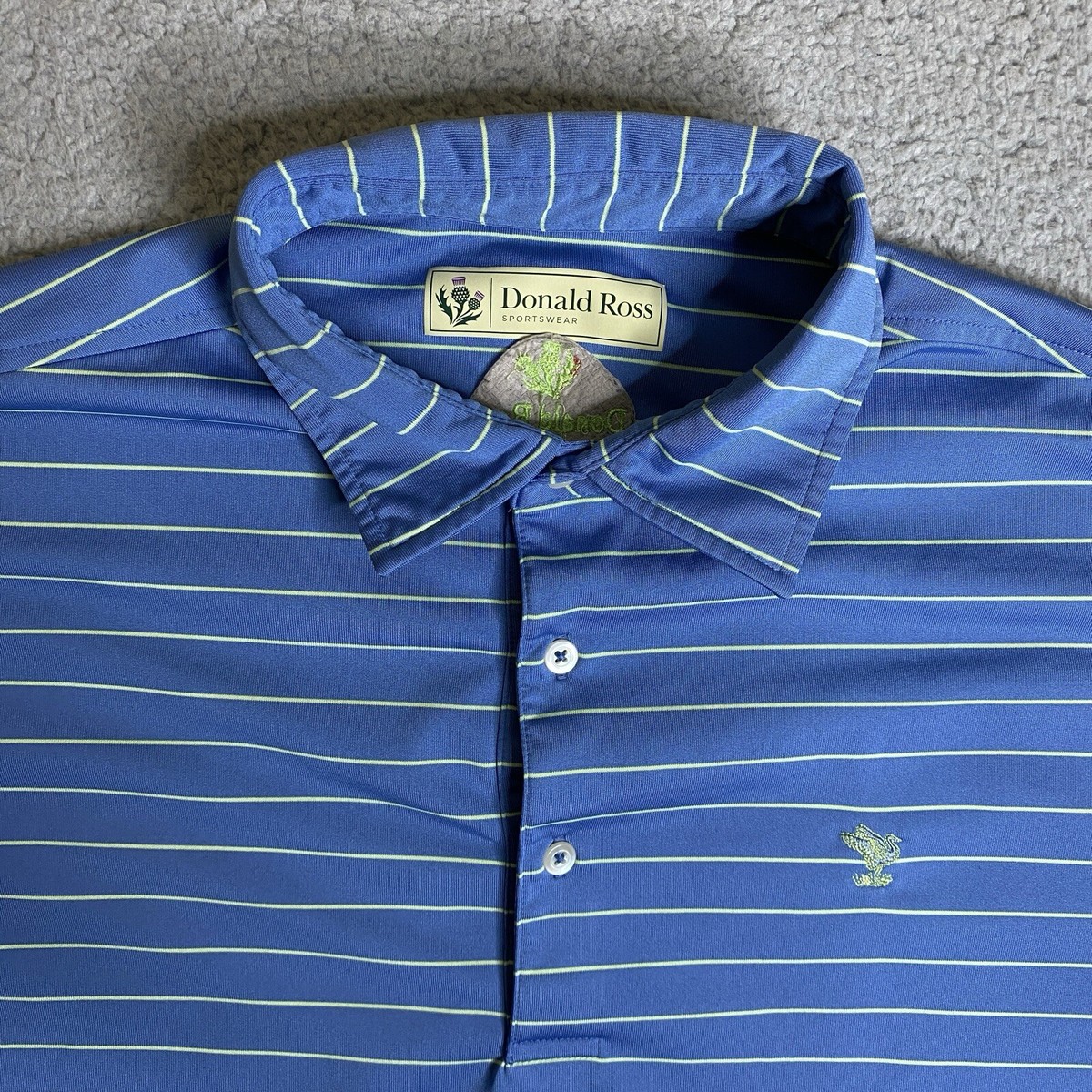 Donald Ross Shirts Donald Ross Sport Men's Polo Large Dark Blue Golf