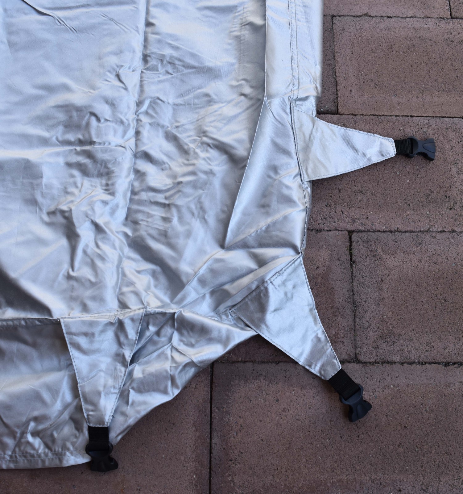 Caravan motorhome roof top cover 6.0m to 6.5m max 2.3m wide with tie ...