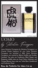 Uomo by Salvatore Ferragamo cologne for men EDT 3.3 / 3.4 oz New in Box ...