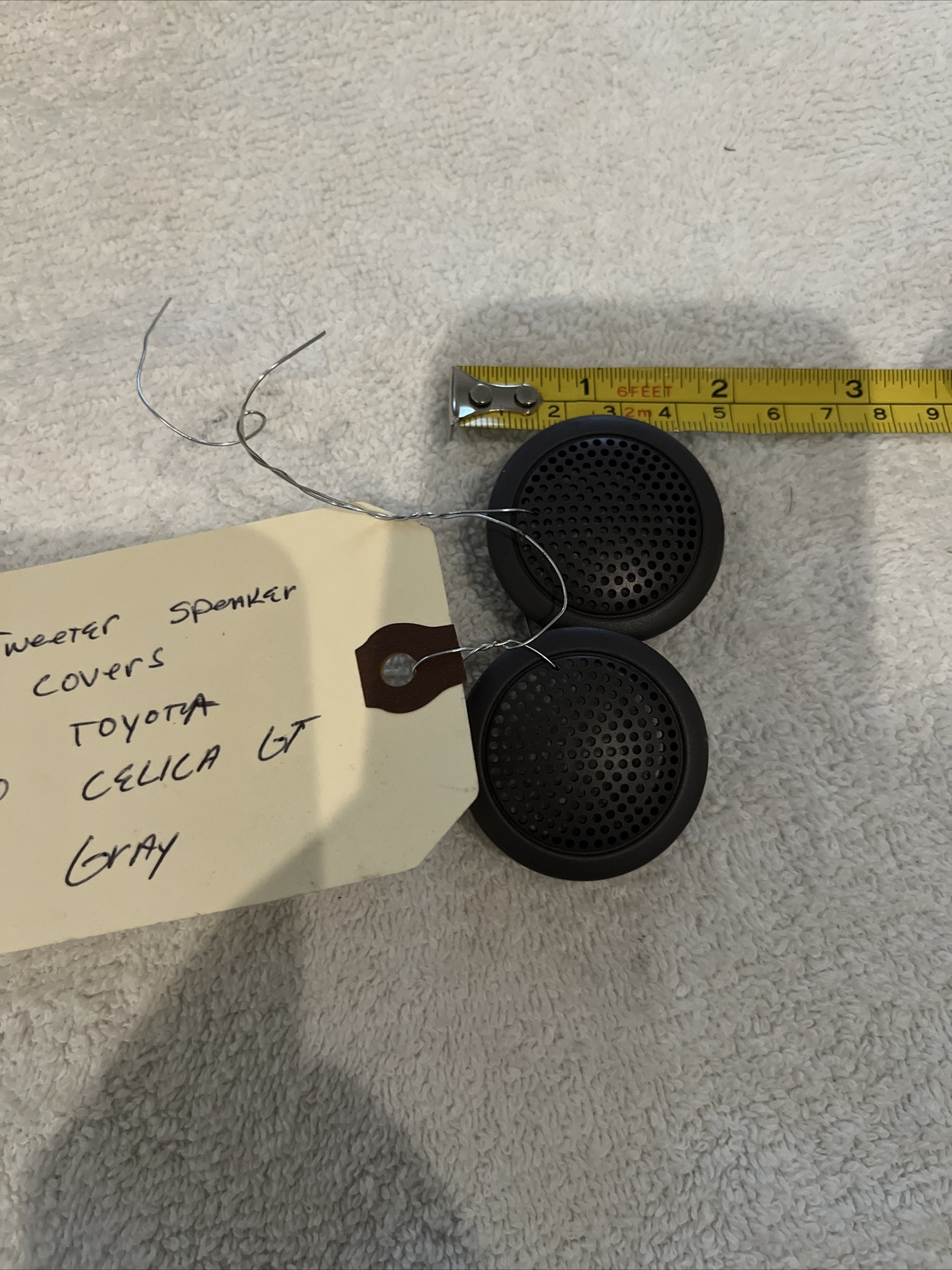 2000-2005 Set Of 2 OEM Toyota Celica Front Door Tweeter Covers …Gray | eBay