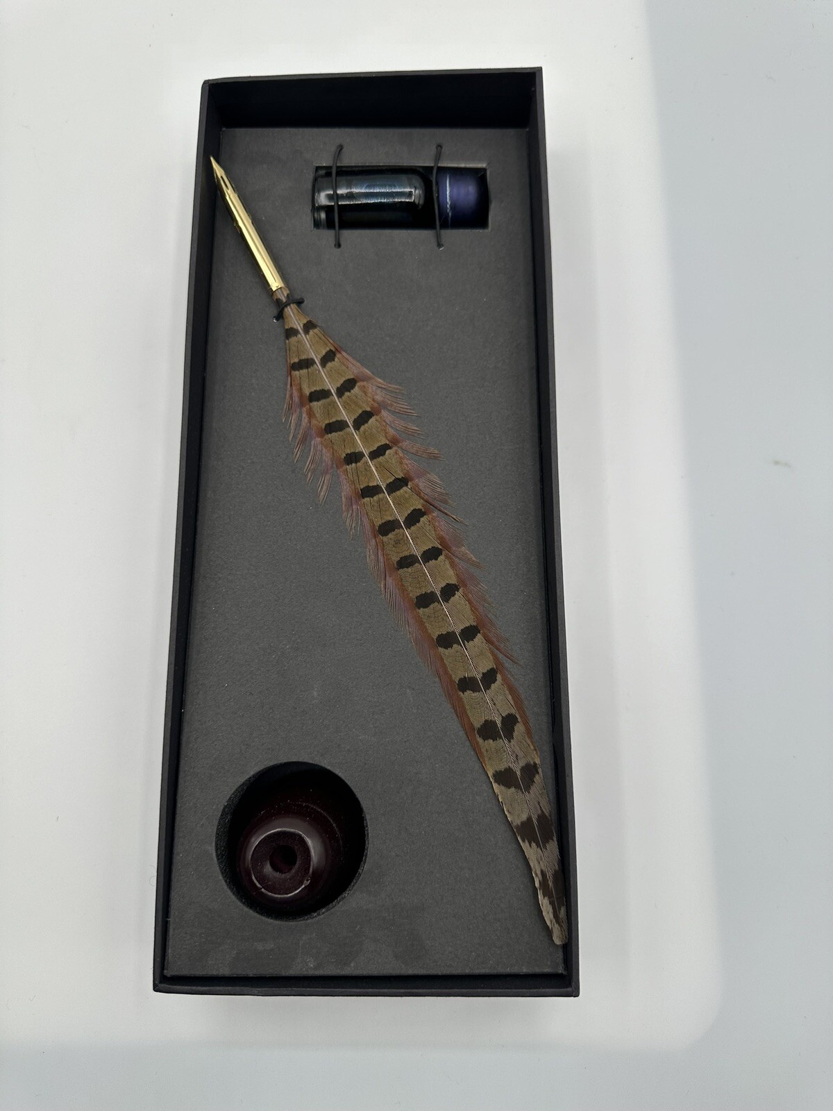 Wizarding World of Harry Potter Feathered Quill Stand and Ink Set. OPEN ...