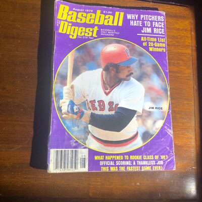 baseball digest 1978 Jim Rice vg label removed | eBay