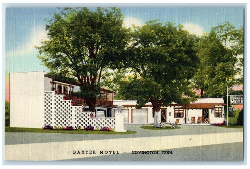 c1940's Baxter Motel Exterior Roadside Covington Tennessee TN Unposted ...