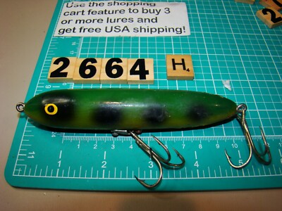 V2664 H WOODEN SURFACE WALKER TYPE Fishing Lure | eBay