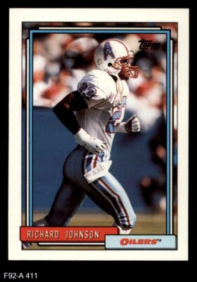 1992 Topps #411 Richard Johnson Oilers Wisconsin 8 - NM/MT | eBay