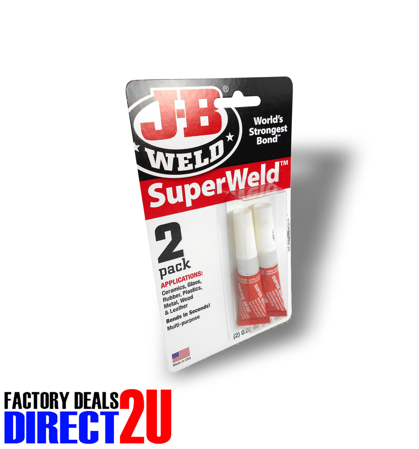 JB Weld SuperWeld Super Glue Bonds In Seconds - 2 pack J-B Weld #33102 ...