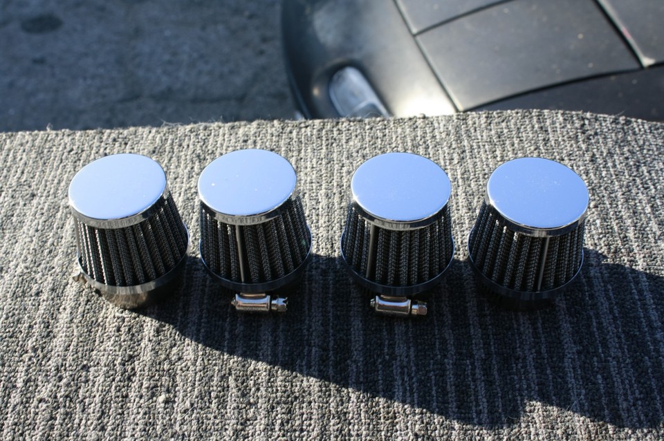 HONDA CB550 CB350F CB400F 35mm - 39mm POD air filters filter pods x 4 K ...