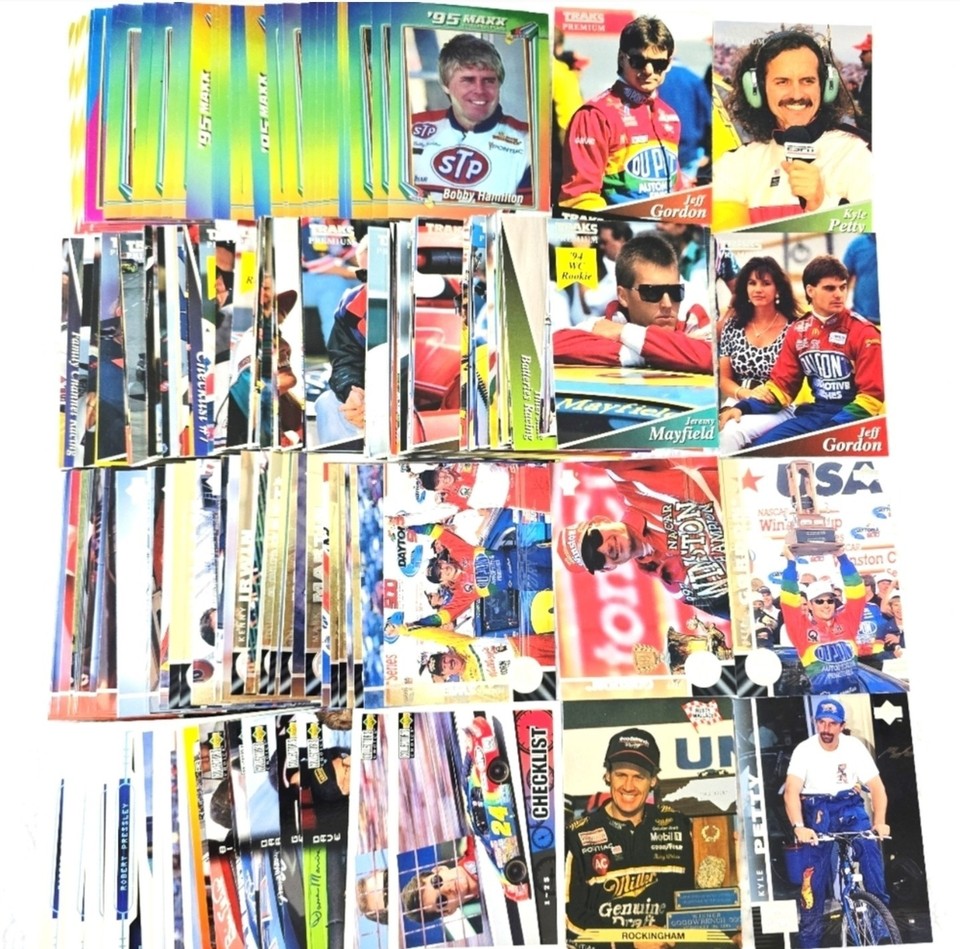 Vintage Nascar Trading Card Collection Lot 500+ Cards Race Car Drivers ...