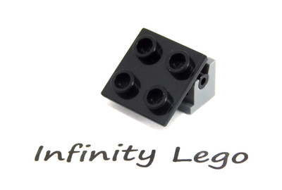 6 LEGO Assembled Hinges Black Top with Dark Grey Base 1x2 - 2x2 (3937 ...