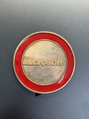 Rare Vintage 2oz Silver .999 Microsoft Enameled Round! | eBay