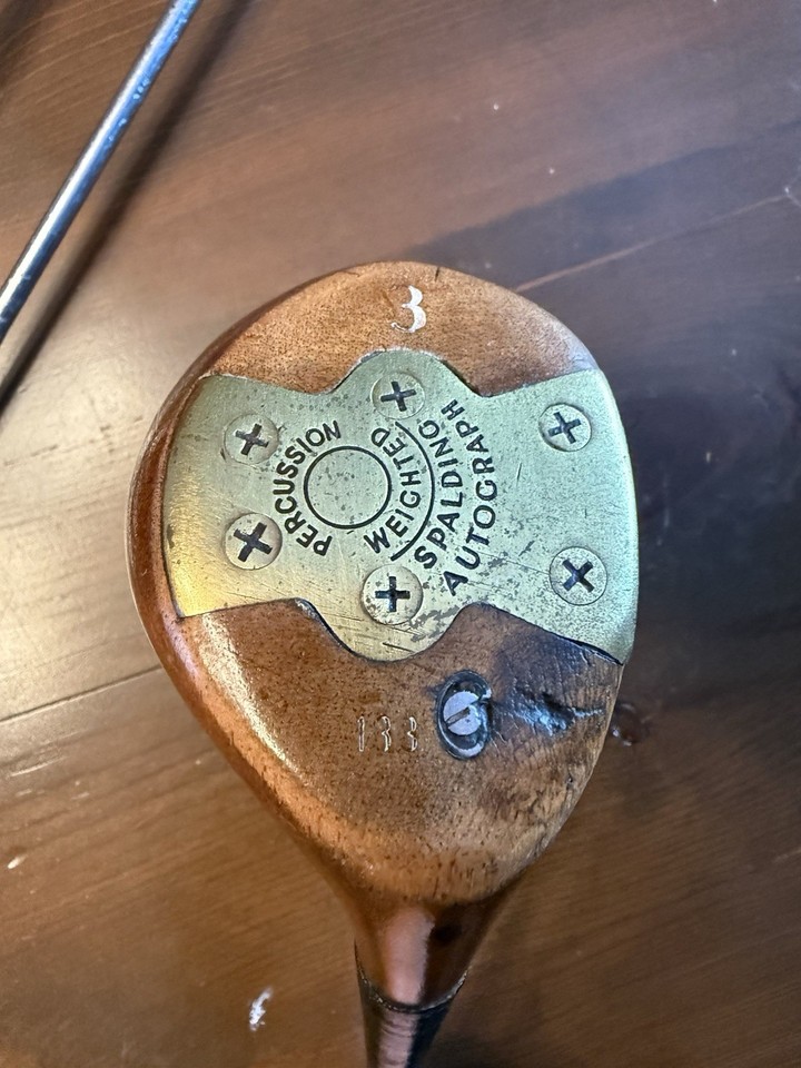 NICE Robert T Jones Jr. Spalding Autograph Golf woods, 1,2,3 Bobby ...