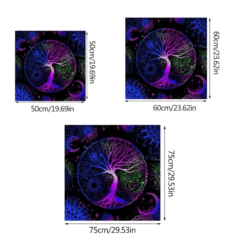 Geometric Divinations Table Cloth Board Game Oracles Card Pad Support ...