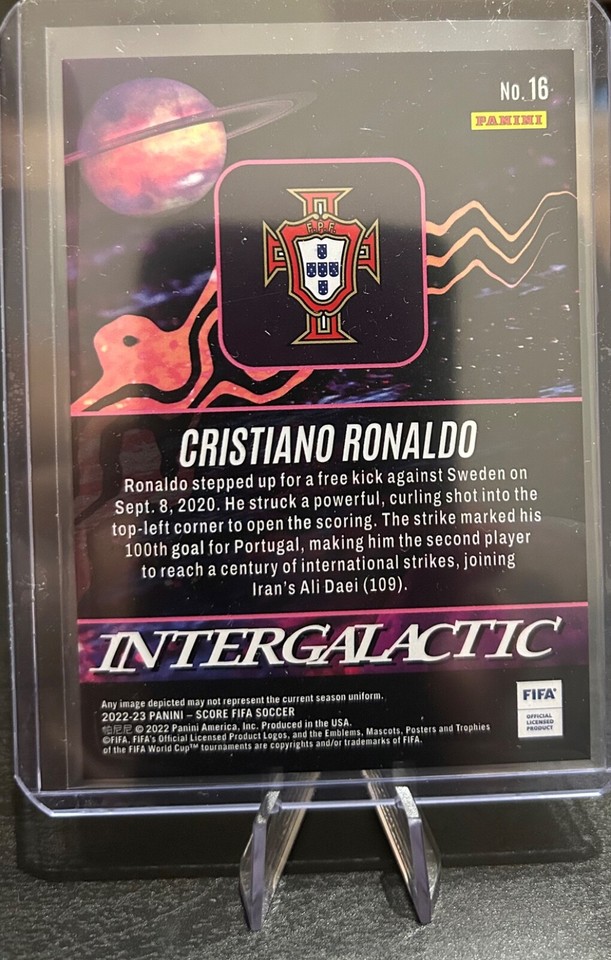 2022-23 PANINI SCORE FIFA CRISTIANO RONALDO INTERGALACTIC CASE HIT SSP ...