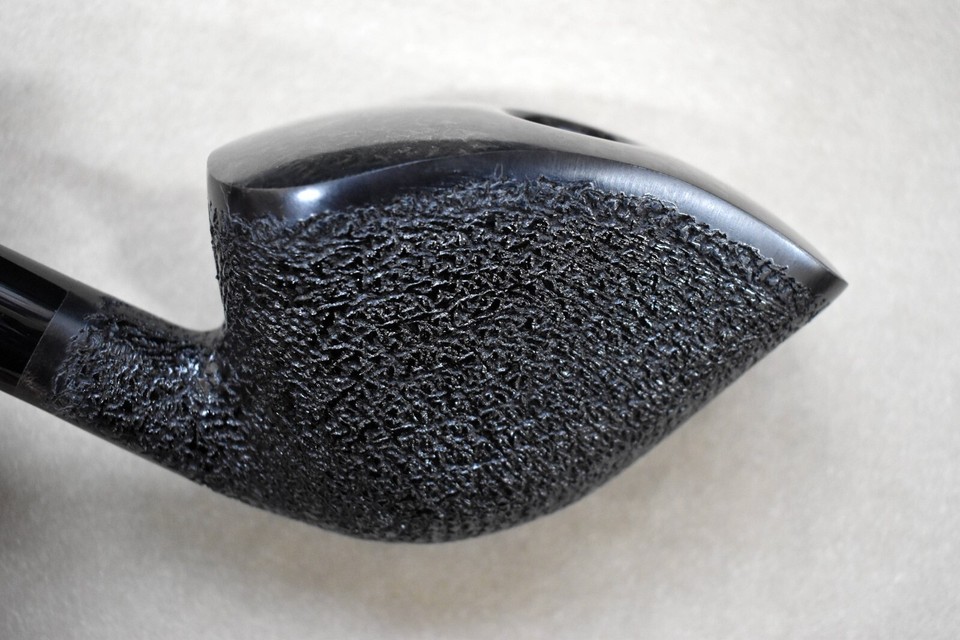 Moretti Pipe Huge Super Magnum Black Rusticated Freehand | eBay