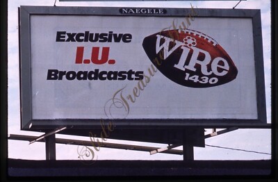 WIRE Radio Station Indiana University Football Billboard Sign 1970s ...