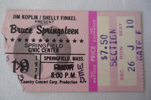 BRUCE SPRINGSTEEN Original 1978__CONCERT TICKET STUB__EX | eBay