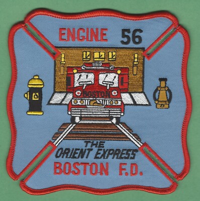 BOSTON ENGINE COMPANY 56 FIRE PATCH ORIENT EXPRESS | eBay
