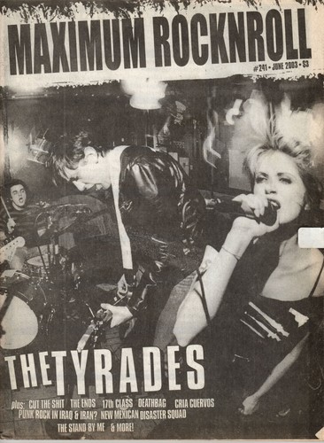 MAXIMUM ROCKNROLL Magazine #241 MRR June 2003 Tyrades Cover | eBay