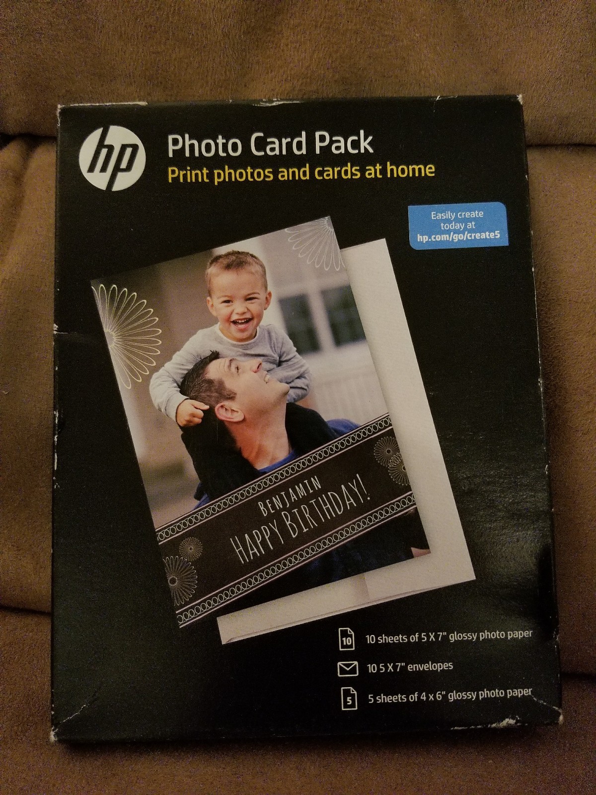 HP Photo Card Pack 10 sheets of 5"x7" 5 sheets of 4"x6" Glossy Paper ...