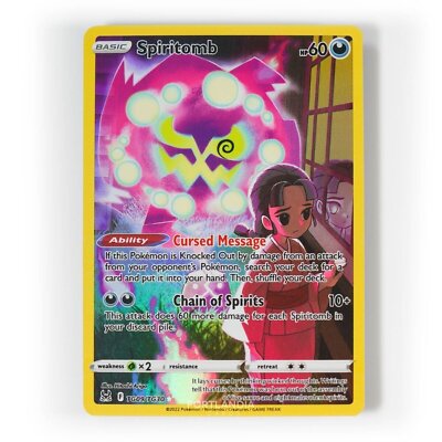 Pokemon - Spiritomb - TG09/TG30 - SWSH Lost Origin - Trainer Gallery ...