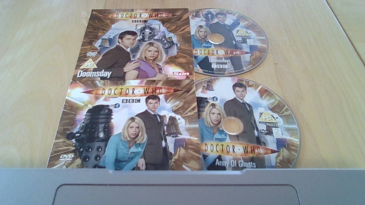 DOCTOR WHO ARMY OF GHOSTS DOOMSDAY 2-DISC UK DVD 2008 David Tennant ...