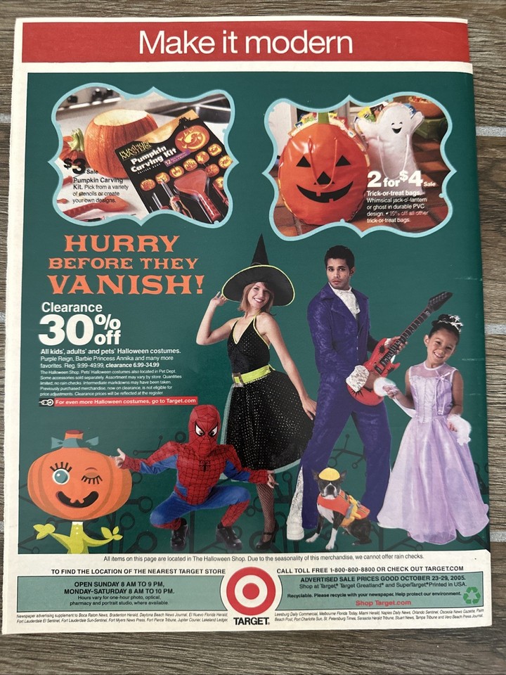 Target Halloween / Autumn Home Sale 2005 catalog In Mint Condition ...