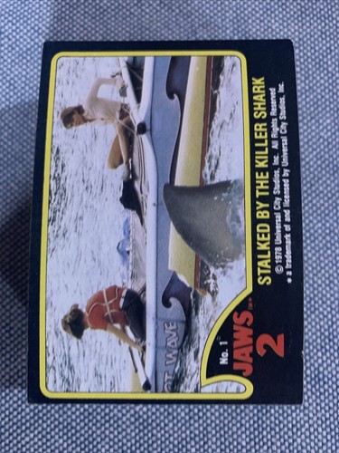 1978 Topps JAWS 2 Complete Trading Card Base Set (59) + Stickers (11 ...