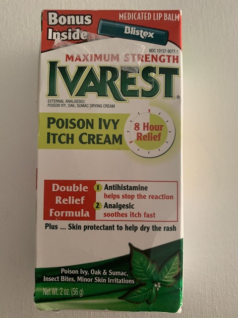 Ivarest Poison Ivy Itch Relief Cream MAXIMUM Strength - 2 Oz for sale ...